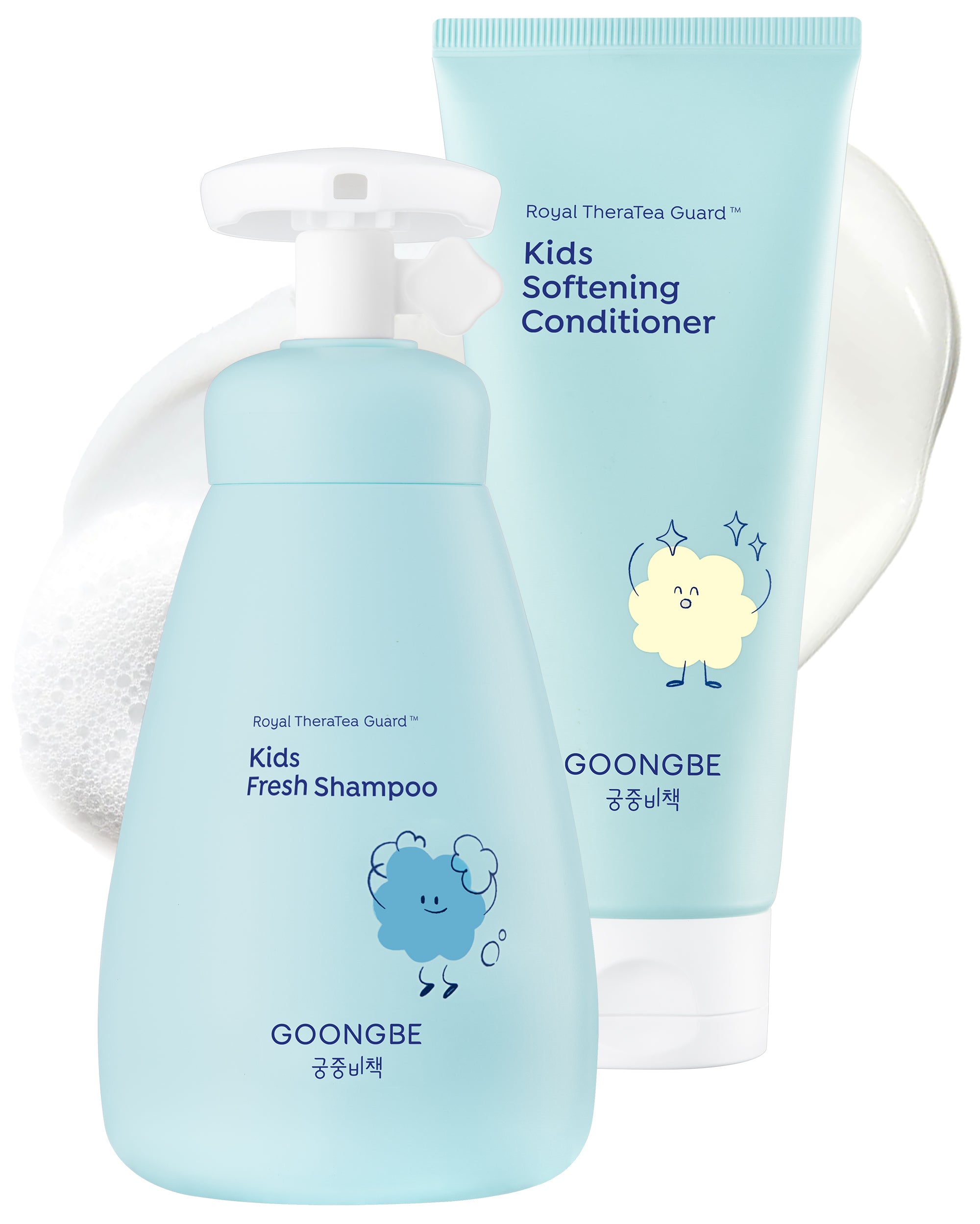 Kids' Korean Silicone-Free Low pH Fresh Shampoo & Conditioner 10.1 fl ...